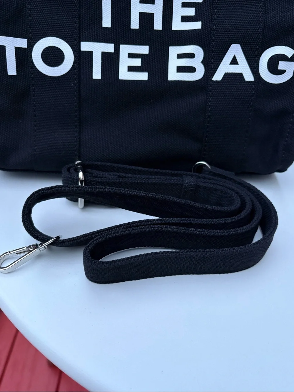 Bags | The Tote Bag Black Canvas Tote Bag | Poshmark